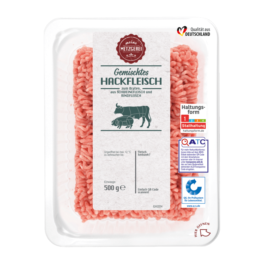 Meine Metzgerei Gemischtes Hackfleisch vom Schwein und Rind - dispix ...